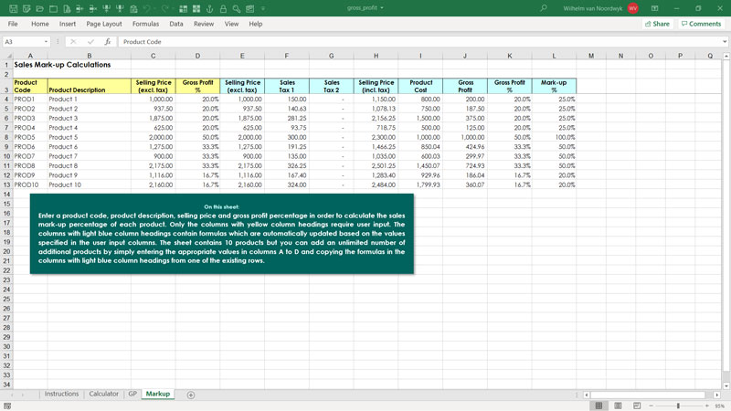 Markup And Markdown Calculator DerickMouna